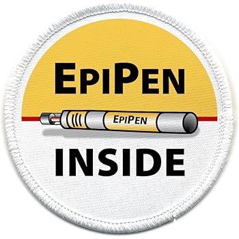 Amazon.com: EPIPEN INSIDE Medical Alert Symbol Rectangle Sew-on Patch