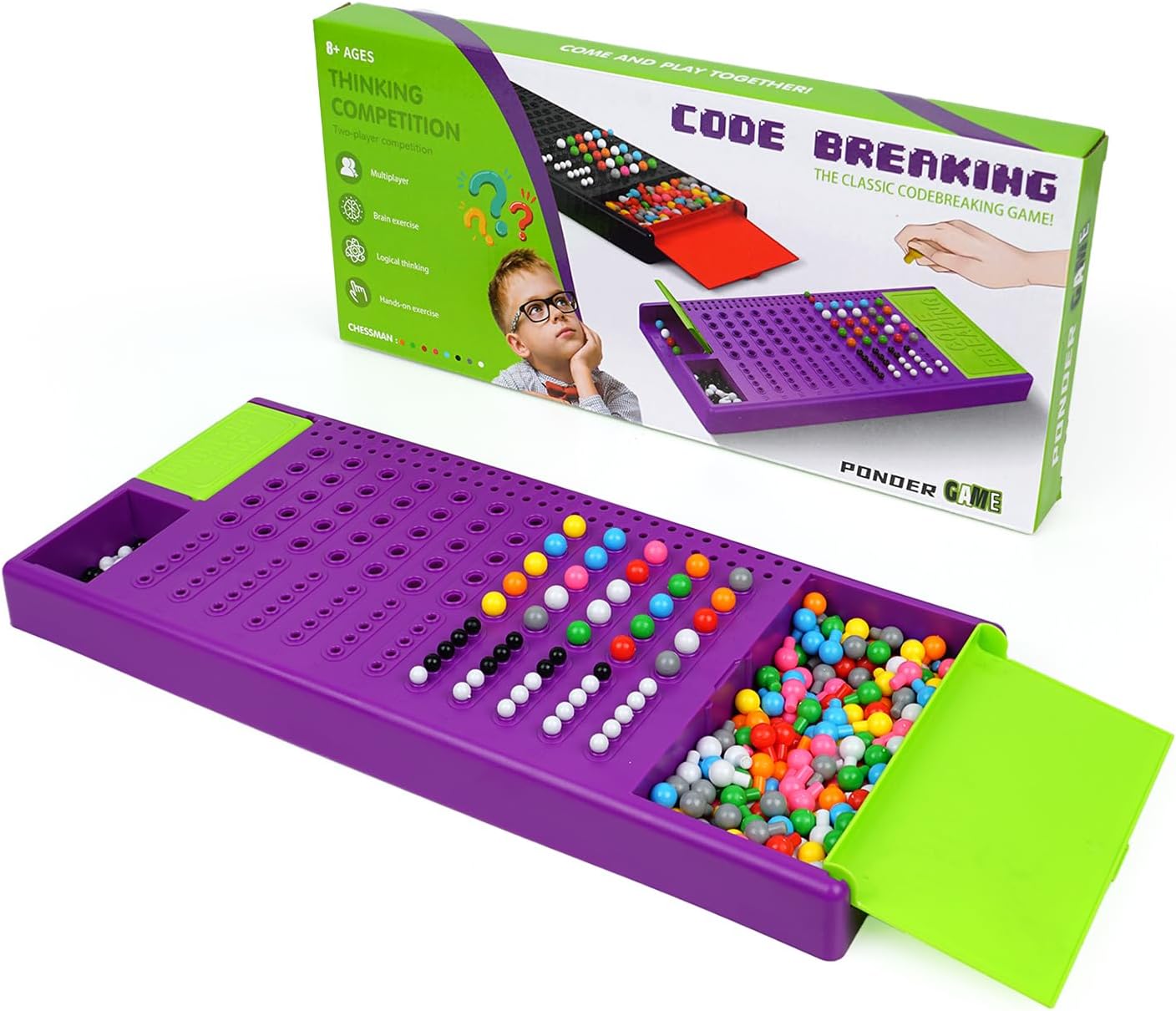 Amazon.com: Jixin Xyzhi Game Code Breaking Family Board Game Code Breakers STEM Game Brain ...
