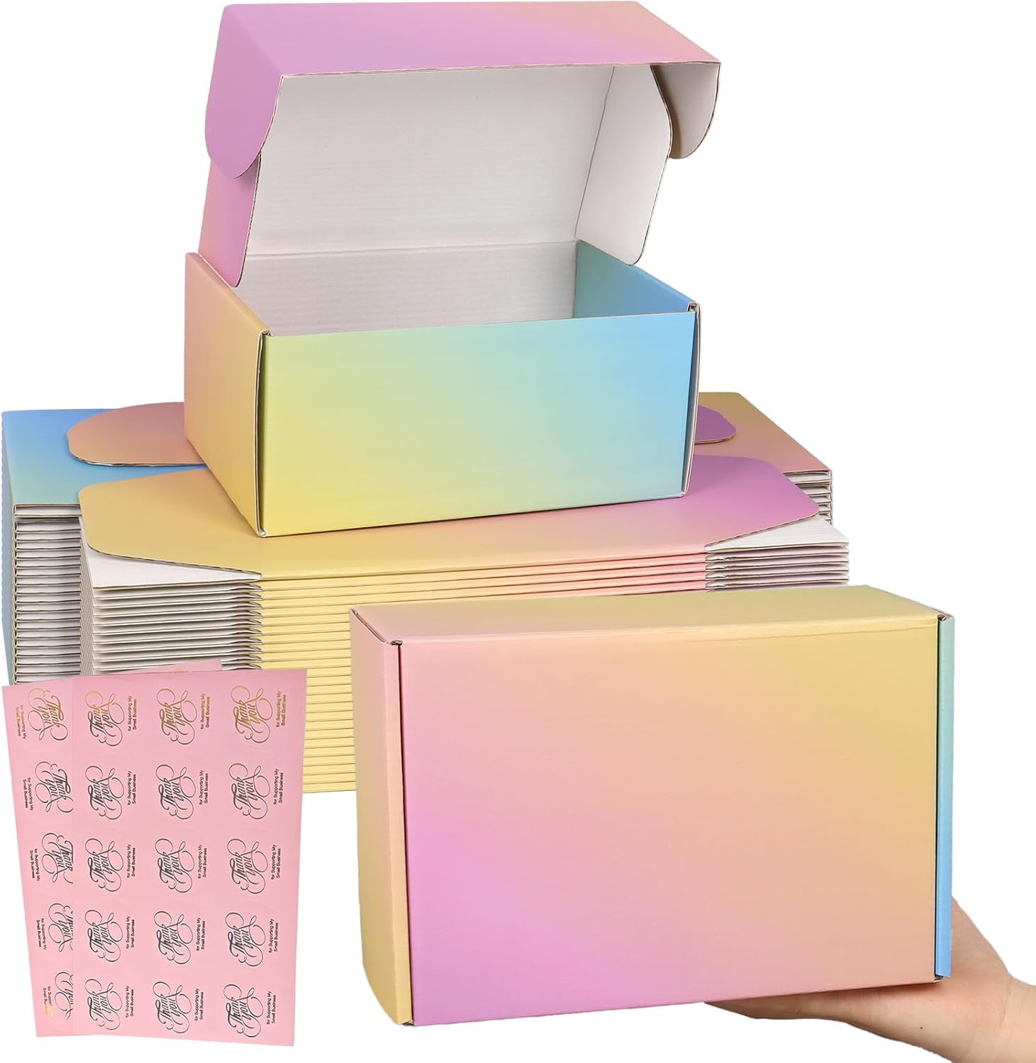 Amazon.com: Shipping Boxes for Packaging 9x6x4", 30 Pack Colorful ...