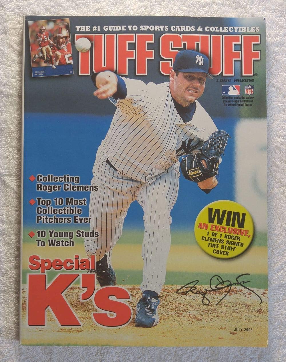 Amazon.com: Roger Clemens - New York Yankees - Tuff Stuff Magazine ...