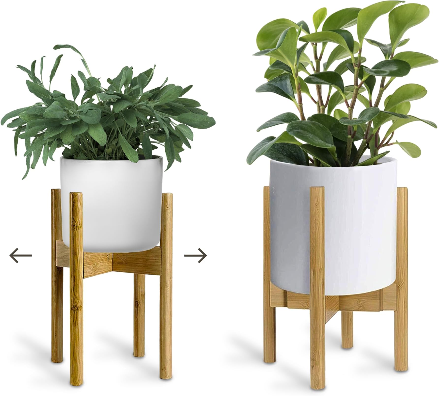 Amazon.com: DAN TRA Rattan Flower Stand, Boho Rattan Planter, Vintage ...