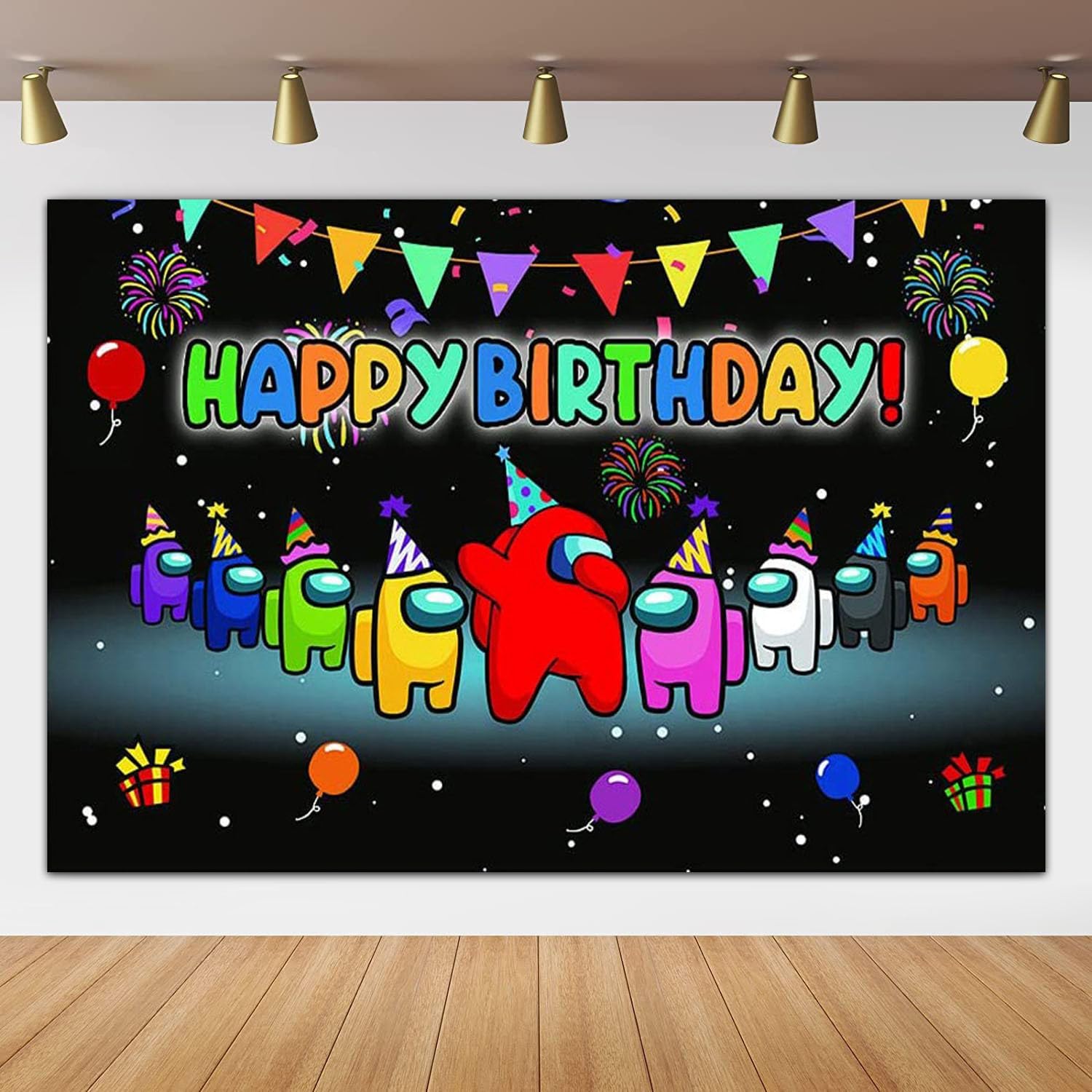 Among Us Backdrop,Among Us Themes Party Background Photo Booth Banner ...