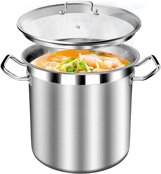 Amazon Stockpot Stainless Steel 20 Quart Stockpot With Tempered