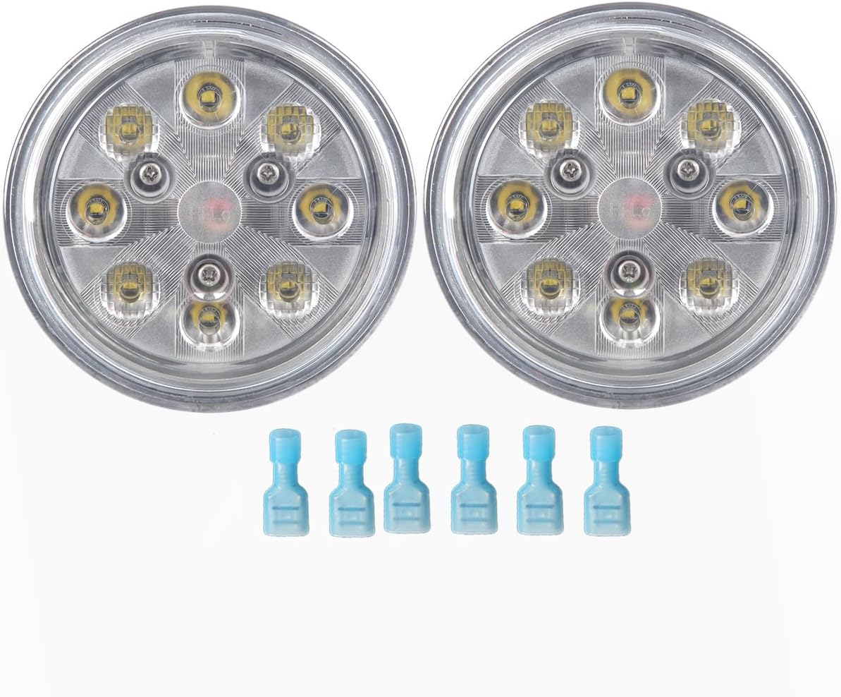 Amazon.com: AGP.1978 2Pack 24W LED Work Light Sealed Round Hi/Lo Beam ...