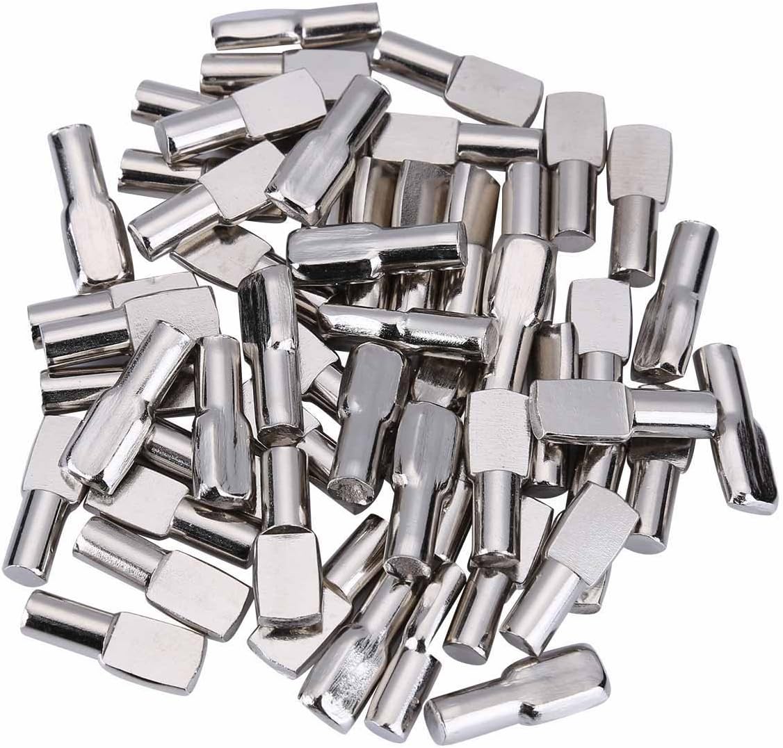 Amazon.com: Shelf Support Pegs, 50 Pcs Shelf Pegs with Hole, 5mm ...