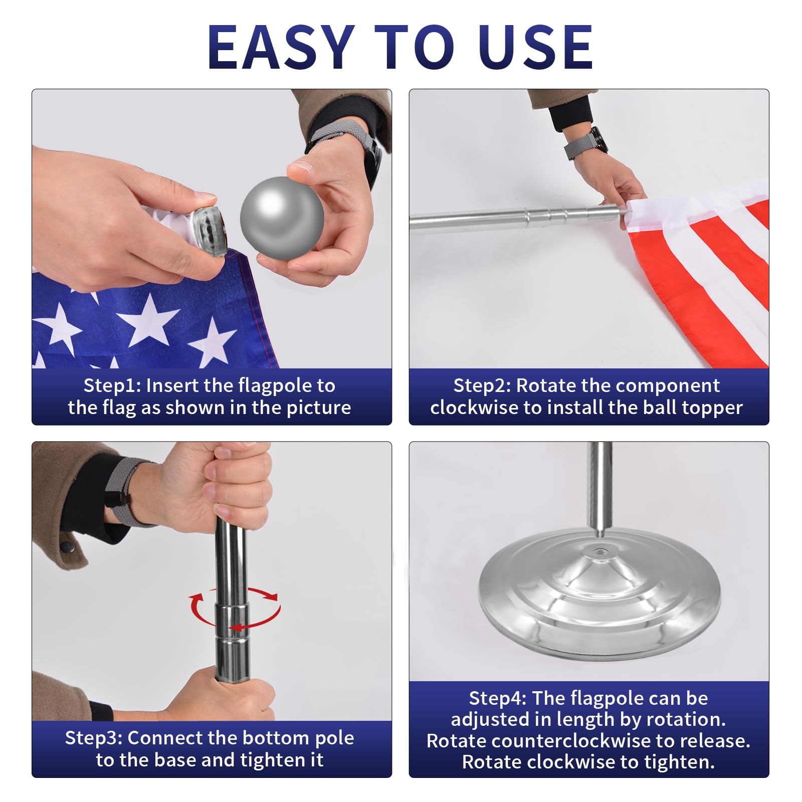 Flag Pole Base Installation 25' Or 30' Delta SECTIONAL Flagpole