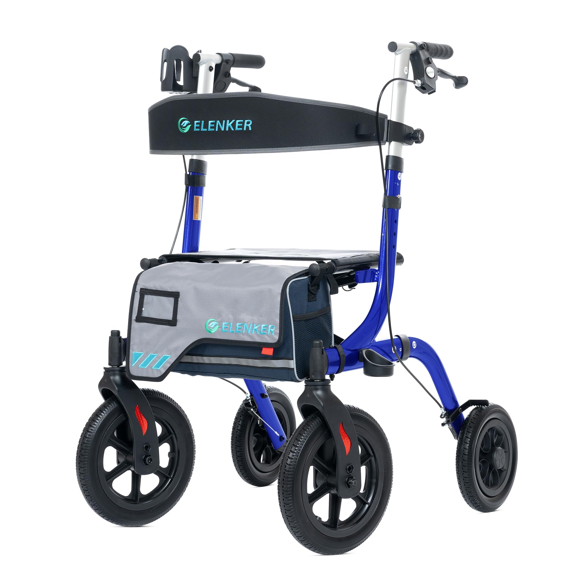 Snapklik.com : ELENKER All-Terrain Rollator Walker