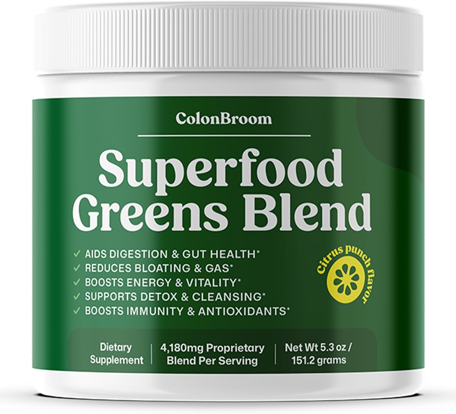 Amazon.com: ColonBroom Superfood Greens Powder | Gut Health Supplement ...