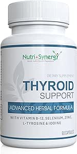 Amazon.com: Nutri + Synergy Thyroid Support - with L-Tyrosine, Iodine, Vitamins & Minerals ...