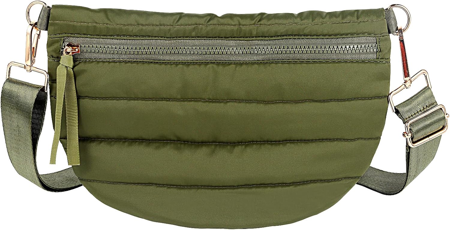 Amazon.com | Quilted Crossbody Bags for Women Puffer Fanny Pack Sling ...