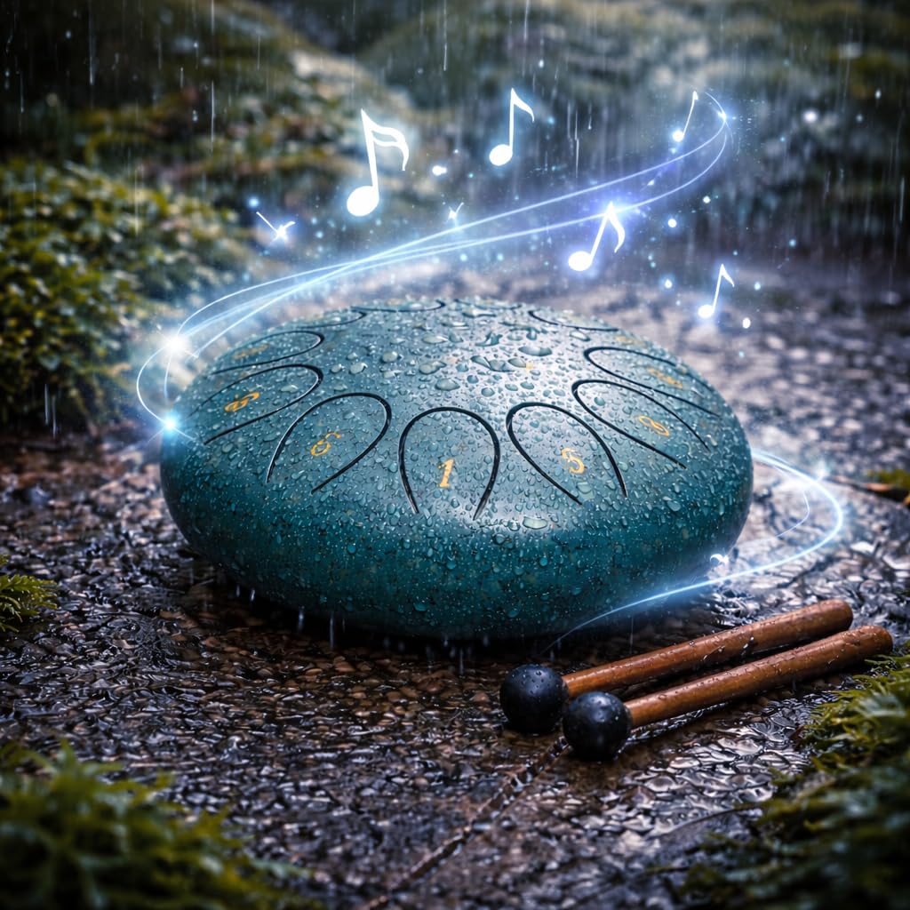 Snapklik.com : REGIS Steel Tongue Drum 6 Inch 8 Notes, Rain Drum Style ...