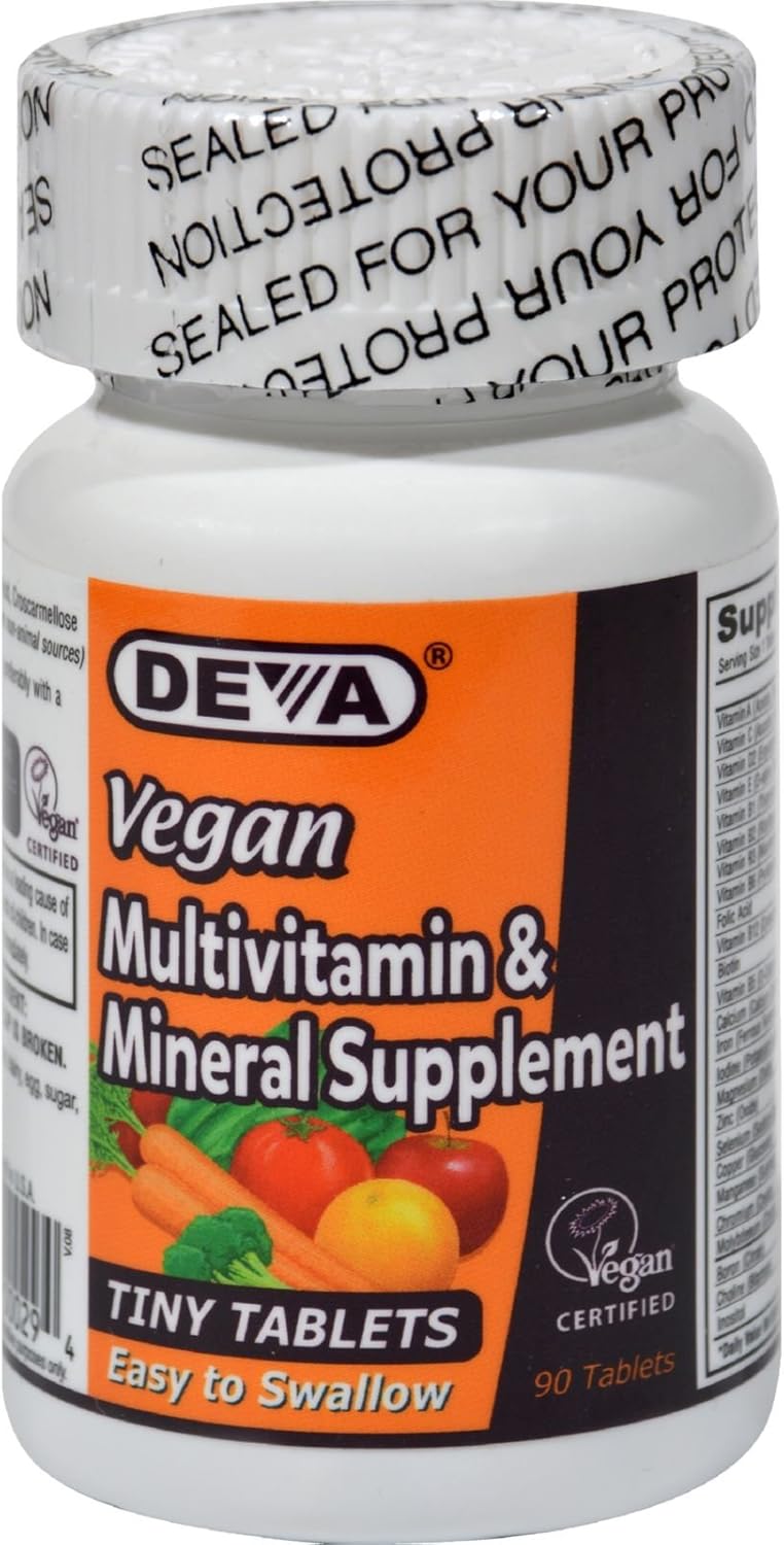 Amazon.com: Deva Vegan Multivitamin and Mineral Supplement - 90 Tiny ...