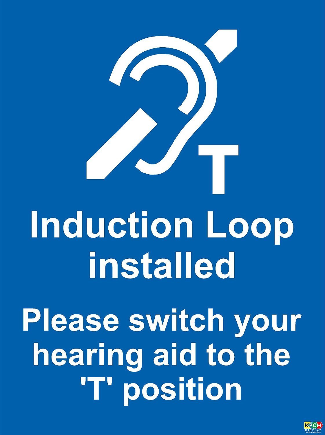 Induction Loop Installed sticker - Self adhesive vinyl 200mm x 150mm ...