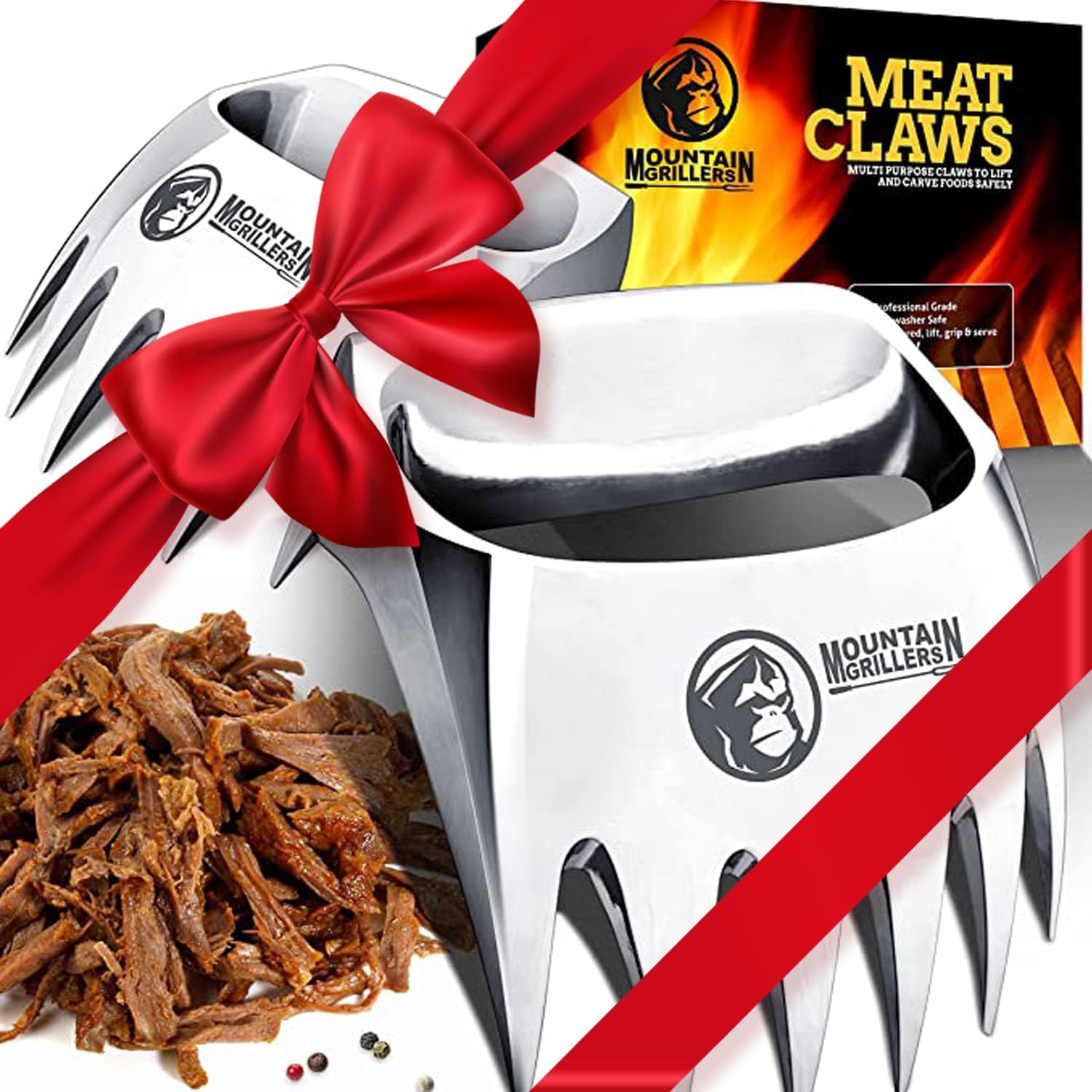Amazon.com: Arthur Court Carving Fork Roast Meat Holder Steer Pattern ...