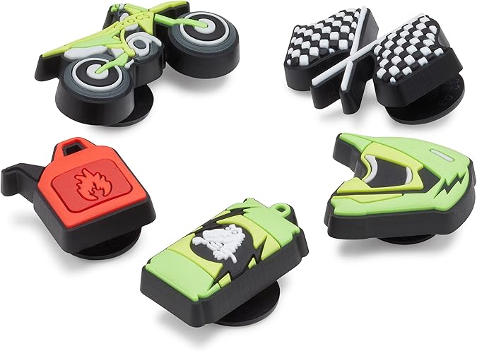 Crocs Unisex's Dirt Bike Shoe Charms, Multi Colour, One Size: Amazon.co ...