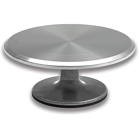 Amazon.com | Ateco Revolving Cake Decorating Stand Aluminum Turntable ...