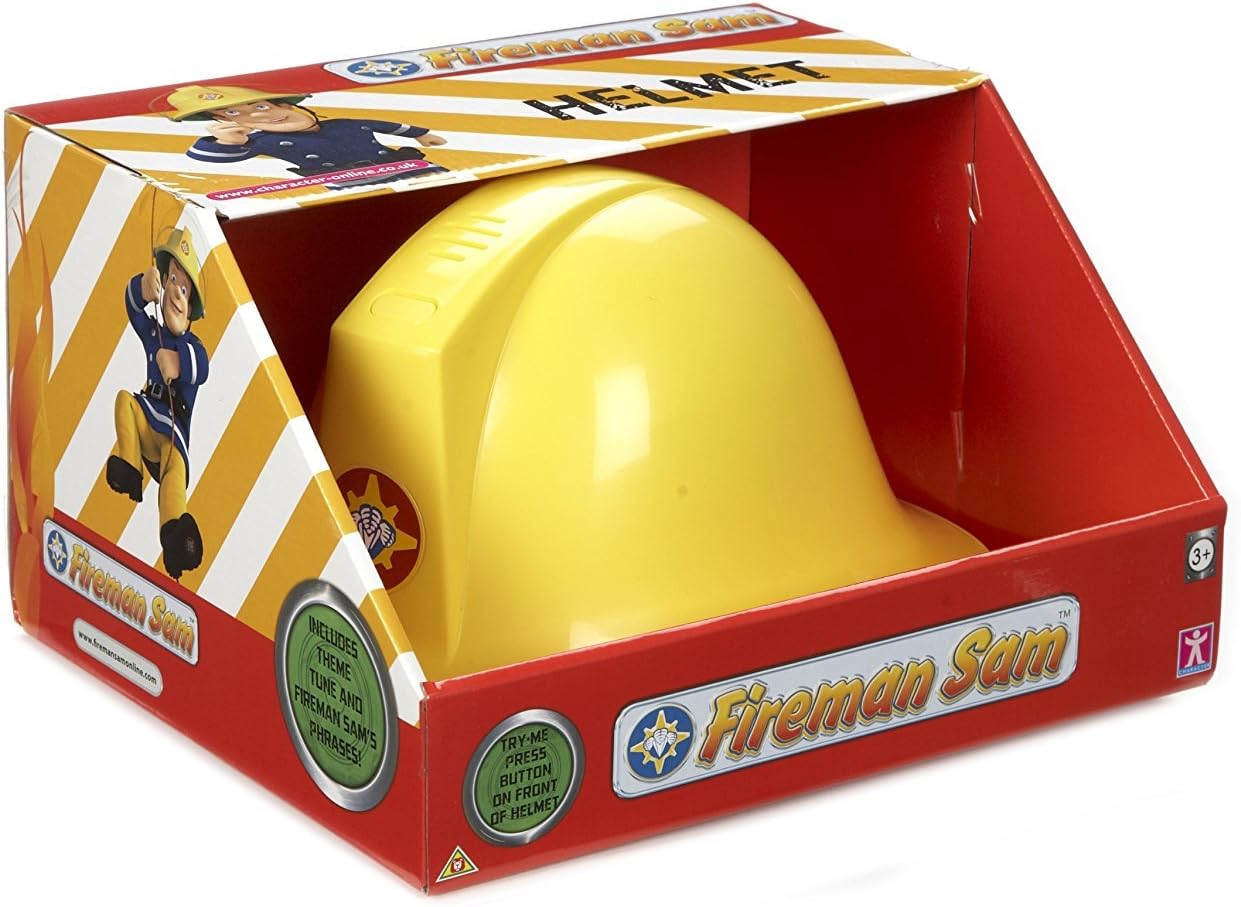 Fireman Sam Sams Pontypandy Fire Station Talking Hat Helmet Ages 2 ...