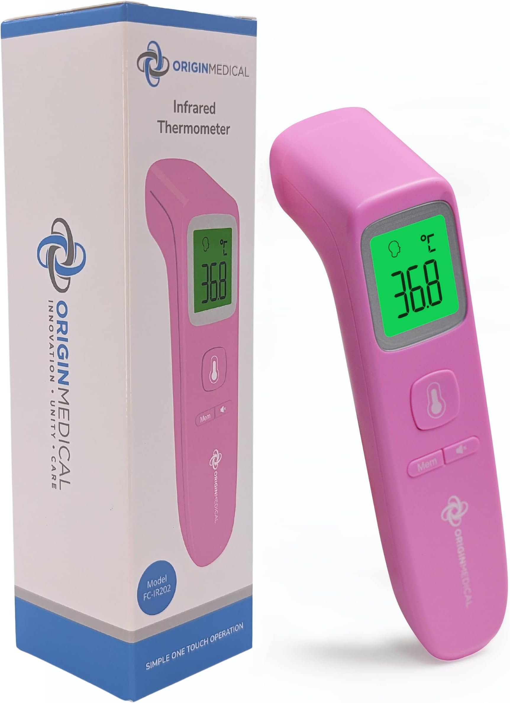 Origin Medical Digital Forehead Thermometer Non-Touch for Children ...
