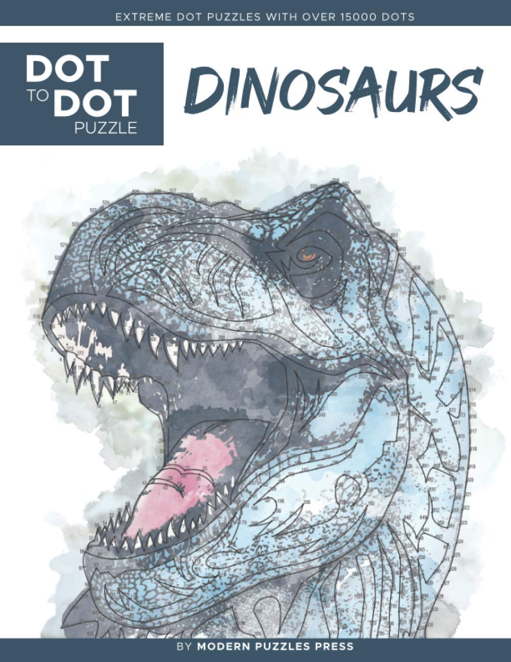 Dinosaurs - Dot to Dot Puzzle (Extreme Dot Puzzles with over 15000 dots ...