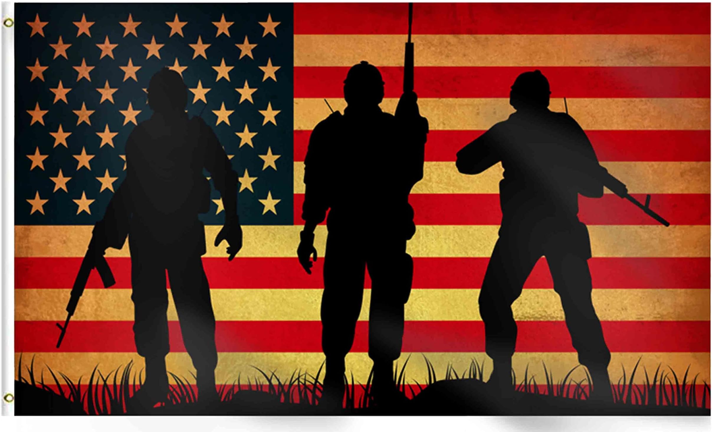 Amazon.com : All Gave Some Some Gave All Military Flag Banner 3x5FT USA ...