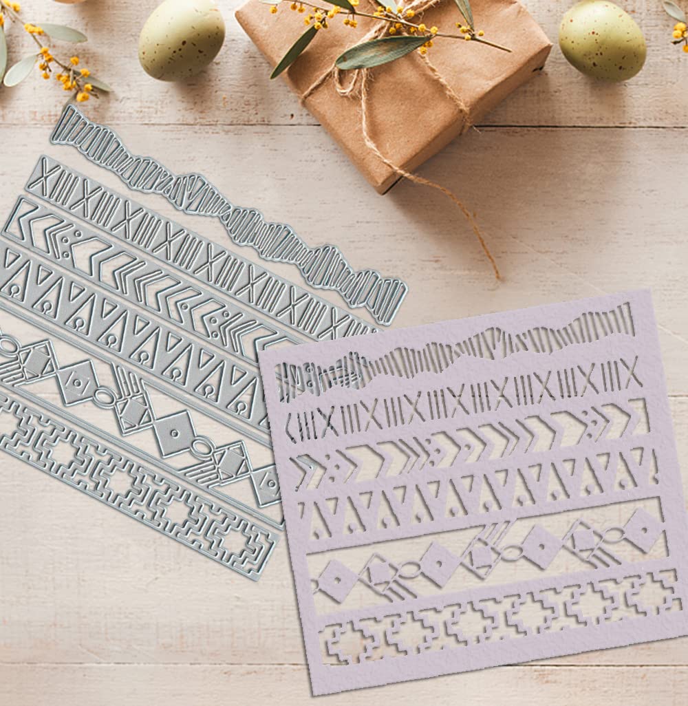 Snapklik.com : ALIBBON 6Pcs Lace Edge Metal Die Cuts For Card Making ...