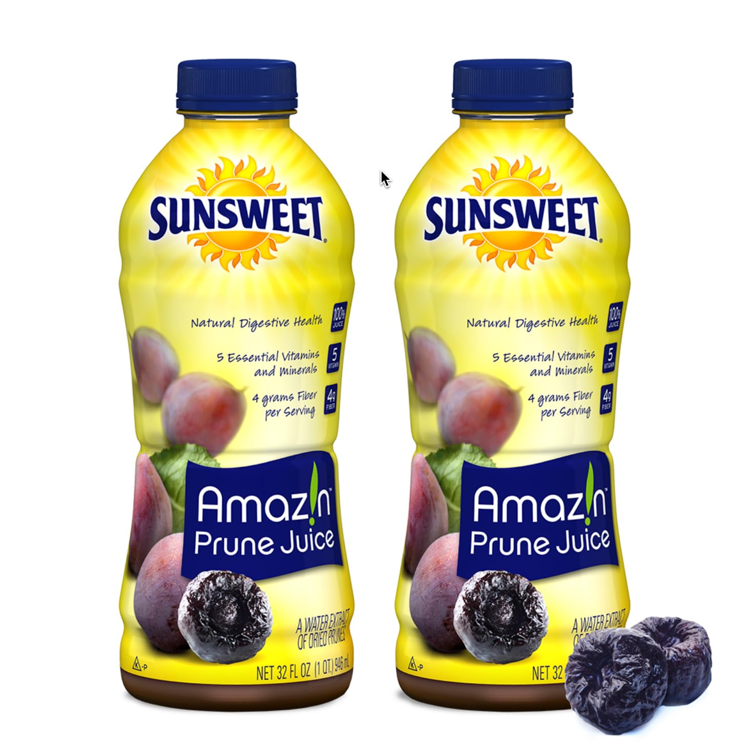 Amazon.com : Sunsweet Amazin Prune Juice - Unsweetened - Low Fat - 100% ...