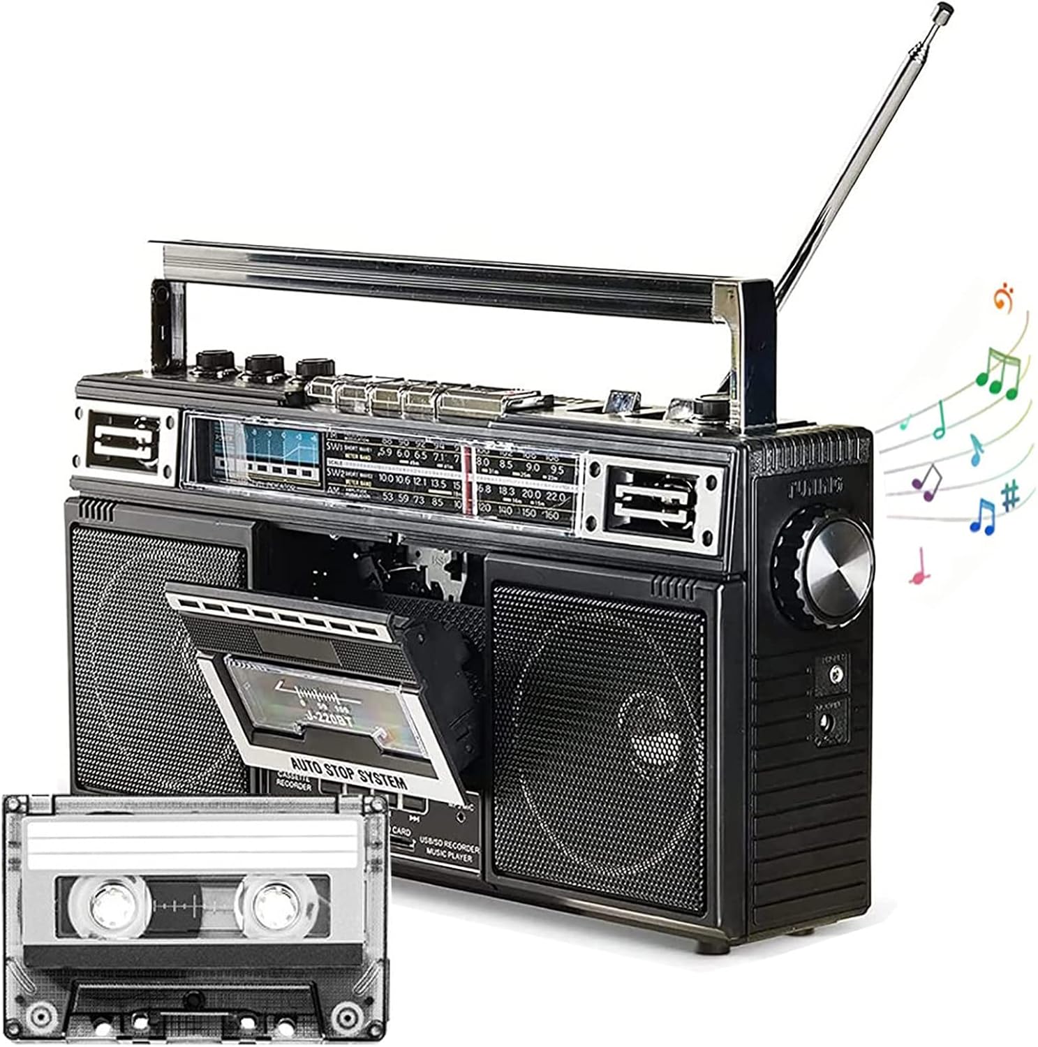 bcomedrag Cassette Tape Recorder,Retro Bluetooth Boombox Cassette ...