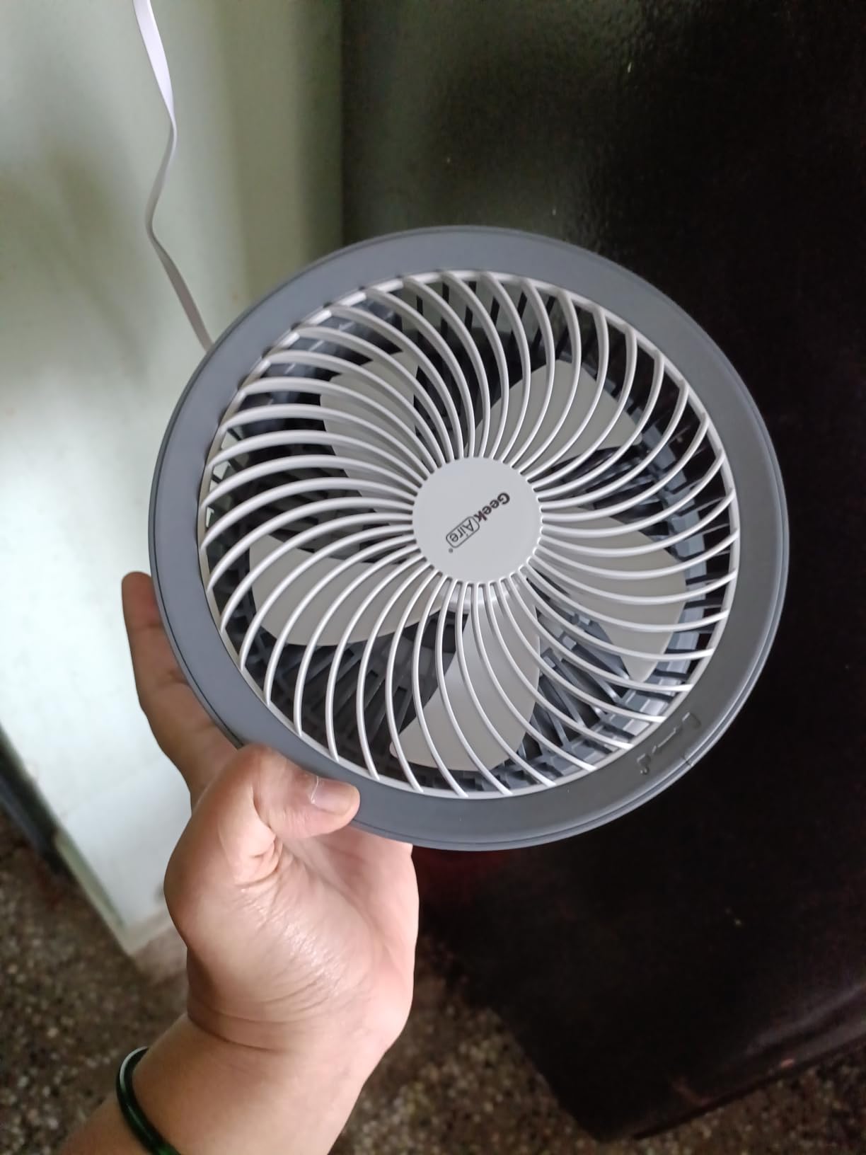 Buy Geek Aire GF6 8 Inch Rechargeable Mini Table Fan with LED Light ...