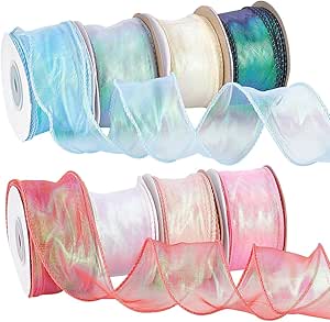 Amazon.com: PH PandaHall 8 Colors Grosgrain Ribbon Wide Bendable ...