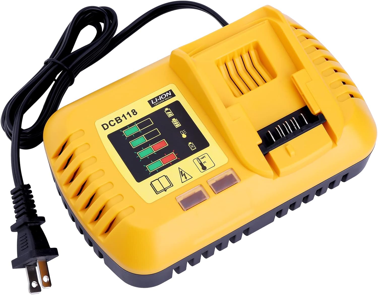 Amazon.com: Compatible with DeWalt 8A Fast Charger 20V 60V MAX DCB118 ...