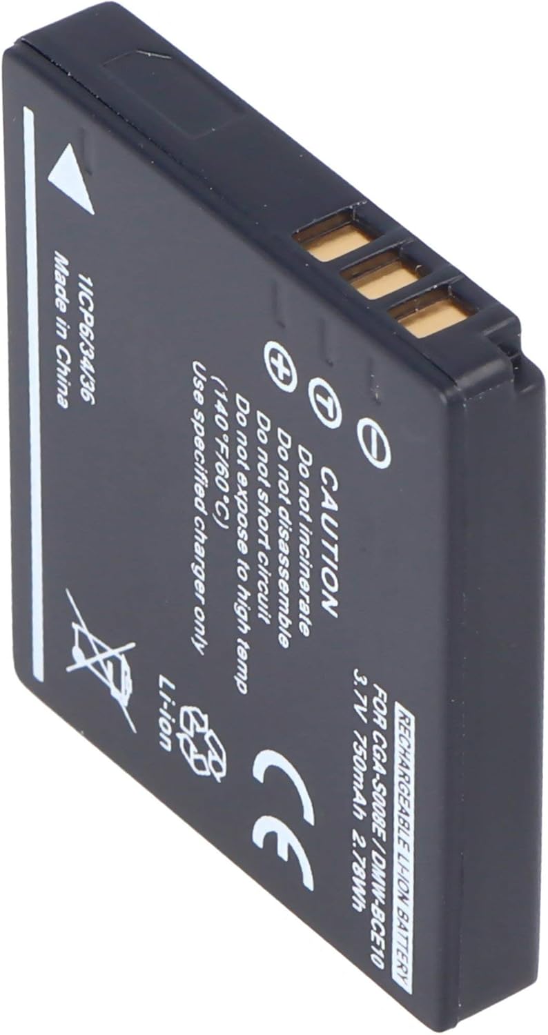 AccuCell Batterie pour Panasonic VW-VBJ10, SDR-S10, CGA-S008 : Amazon ...