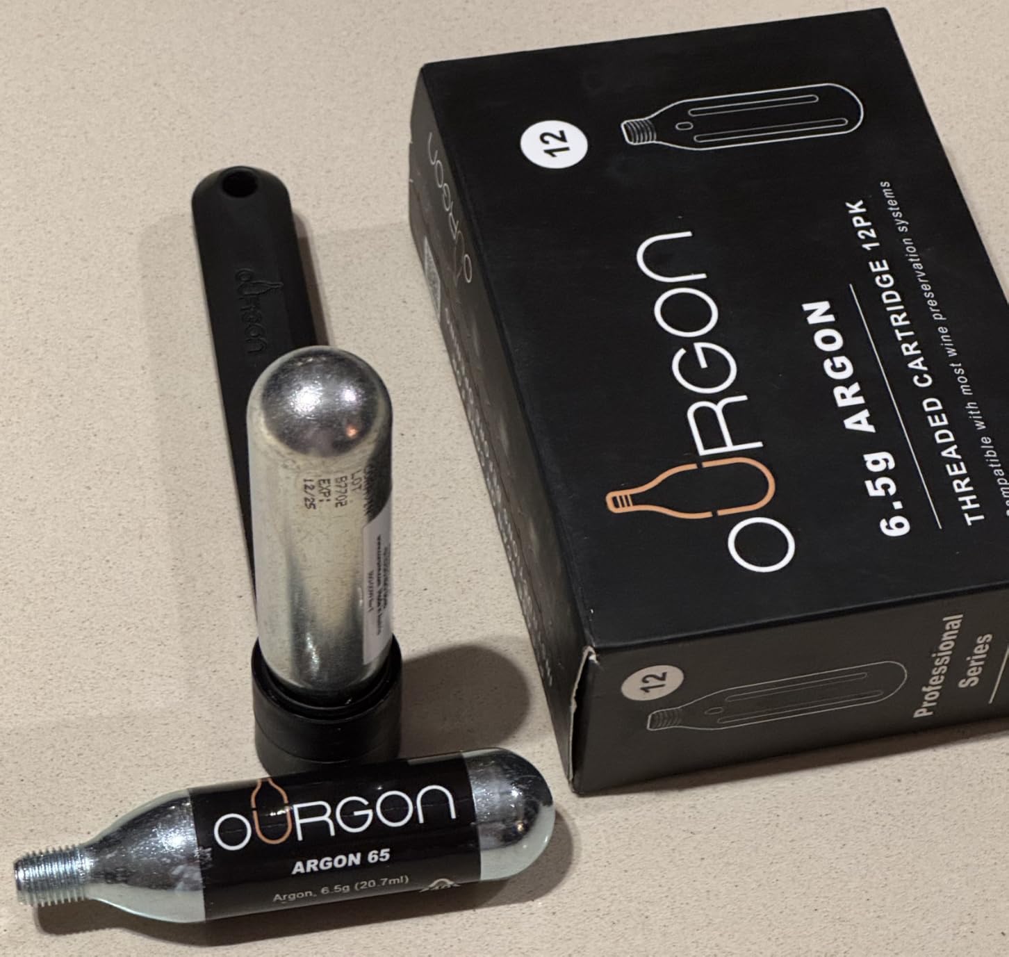 OURGON - 12 Argon Capsules - Works with Coravin - Please Follow QR ...