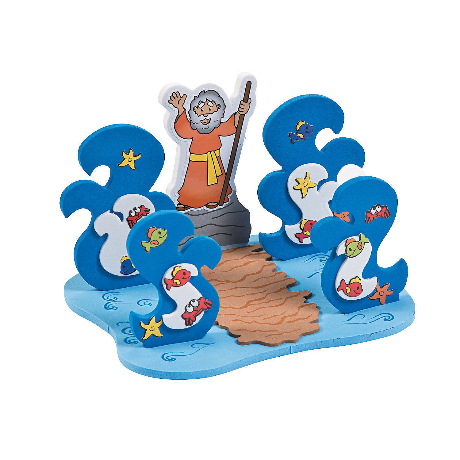 3D Floating Parting of the Red Sea Craft Kit - 6 3/4" x 3 3/4" | Foam ...