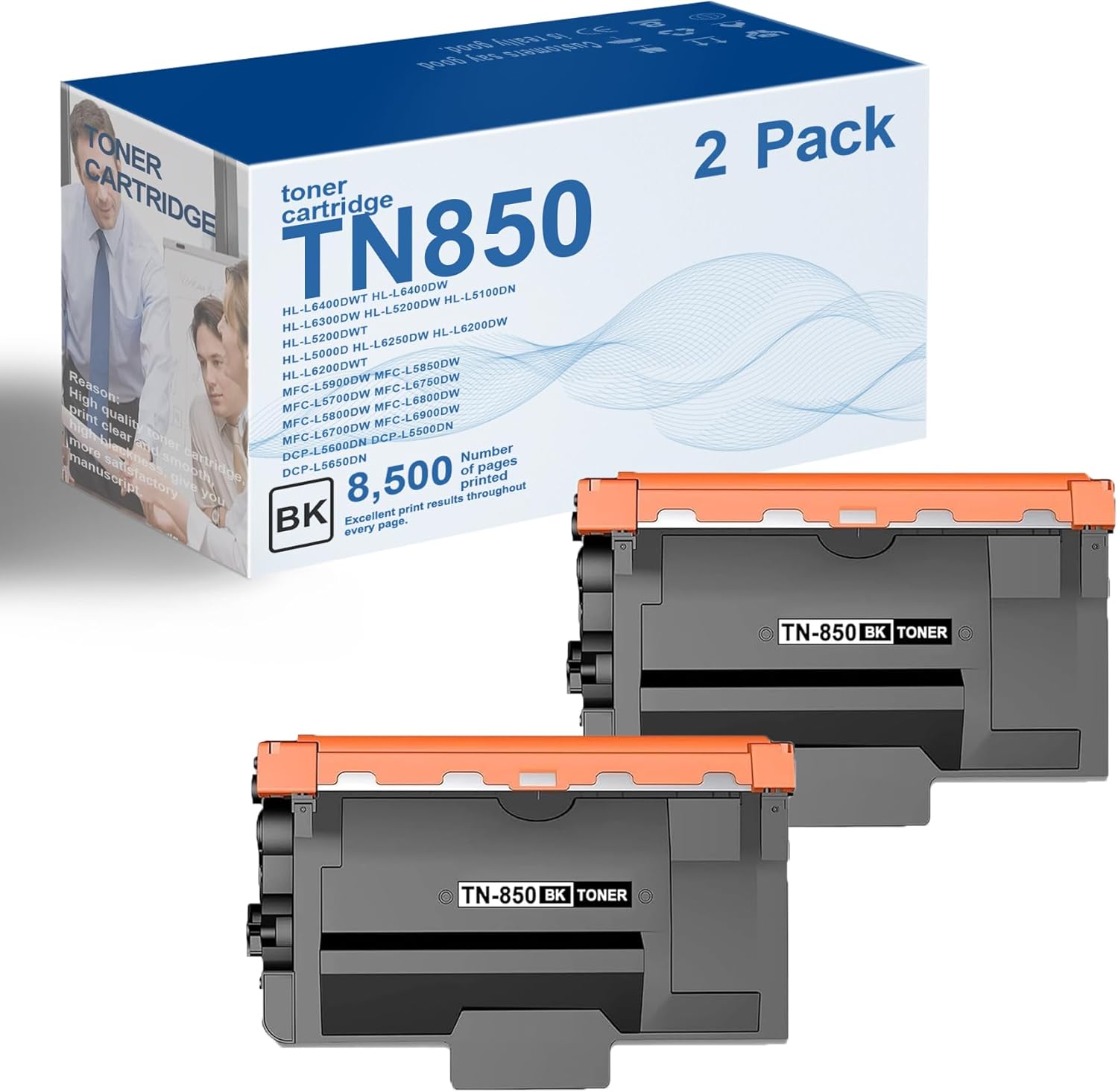 Amazon.com: TN850 TN-850 Toner Cartridge Black Replacement for Brother ...