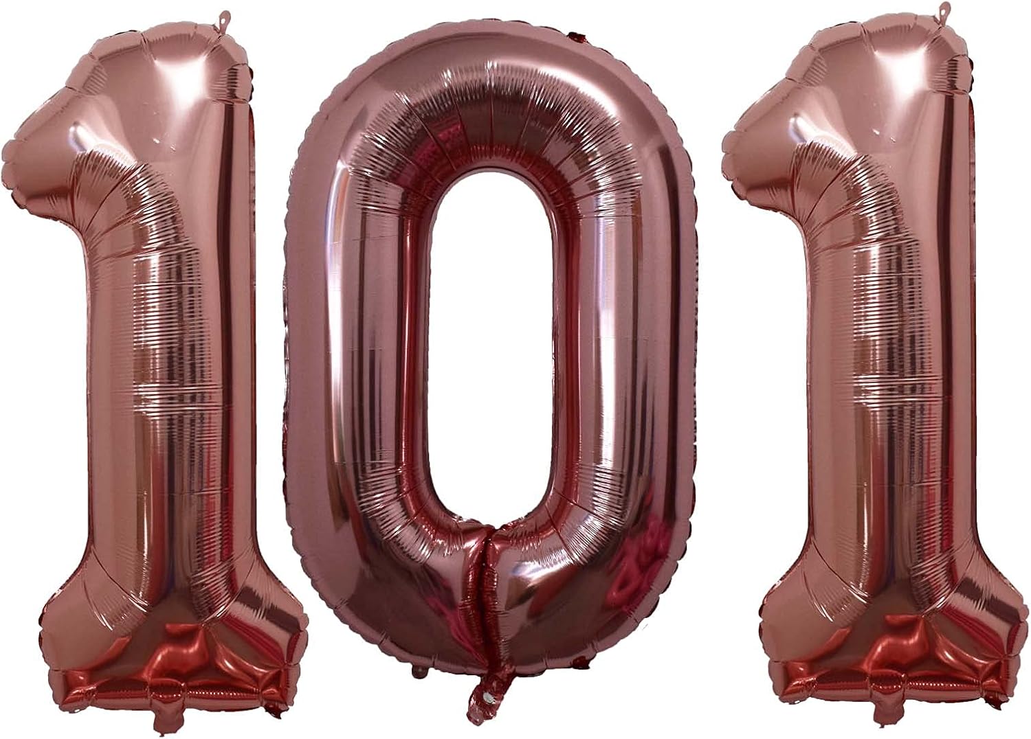 Amazon.com: Rose Gold 101 Number Helium Jumbo Digital Balloons, 40inch ...