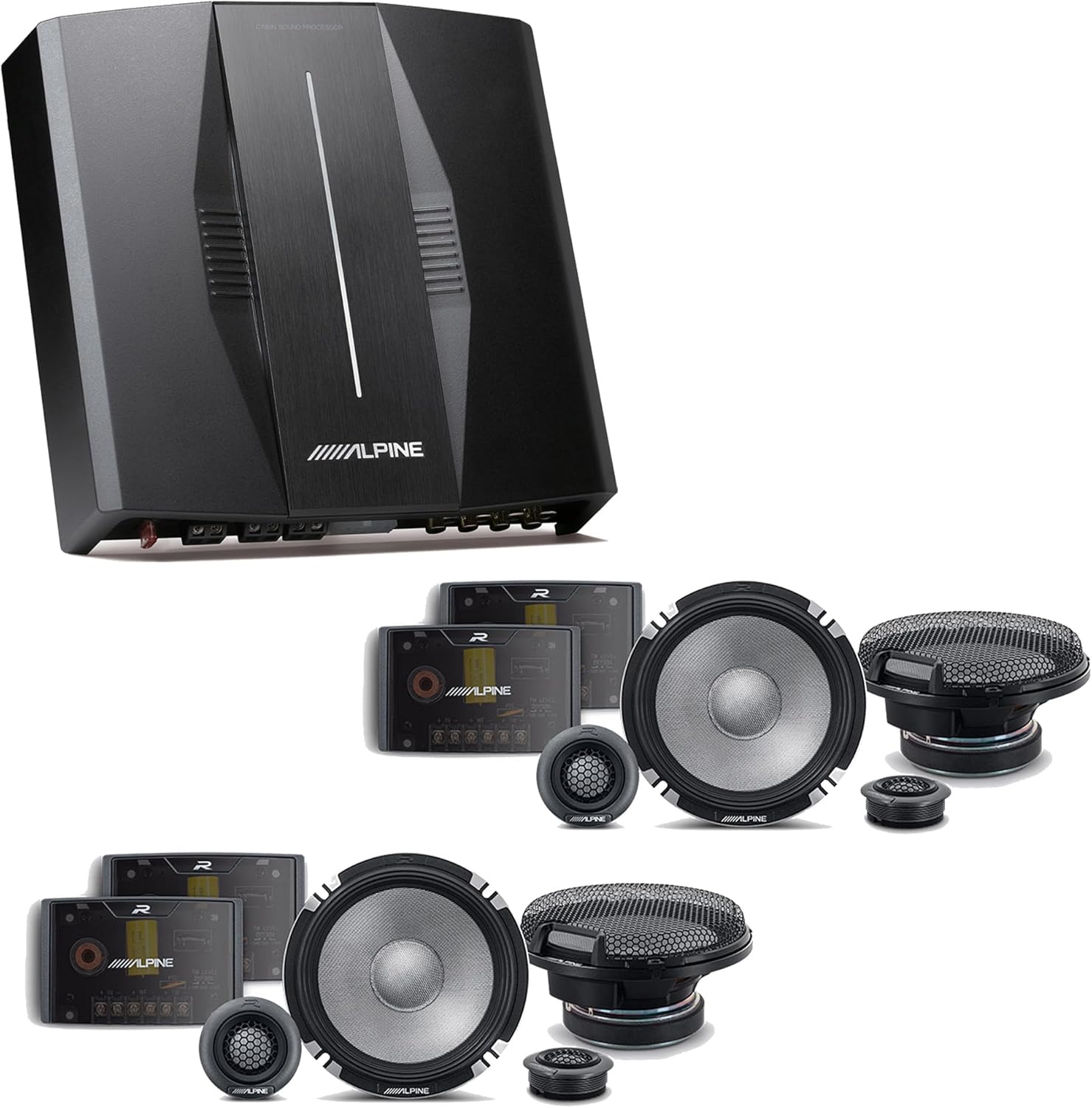 Amazon.com: Alpine PXE-C80-88 OPTIM8 8-Channel Hi-Res Digital Sound Processor Amplifier w/ (2 ...