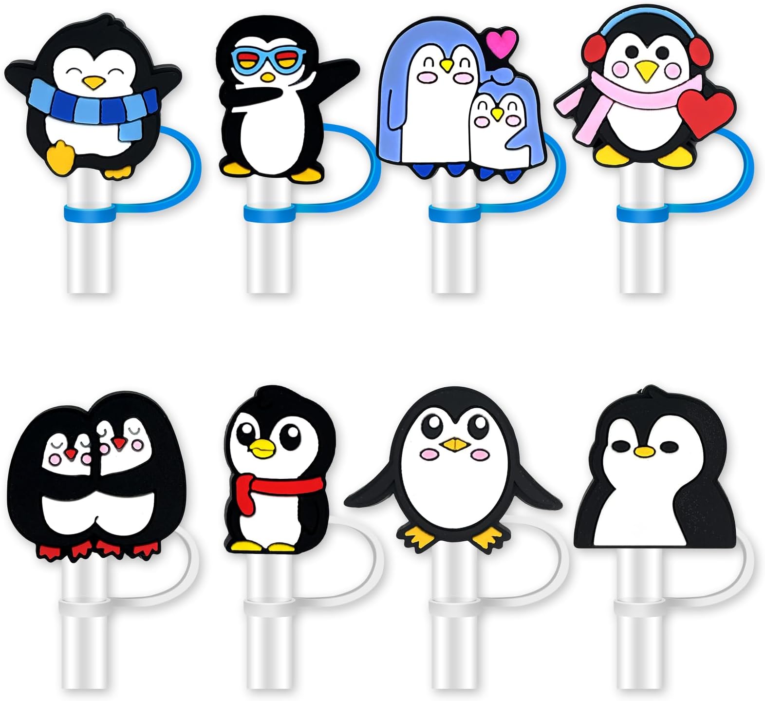 Amazon.com: Black Penguin Straw Hat Straw Cover for Stanley Cup, 10mm ...