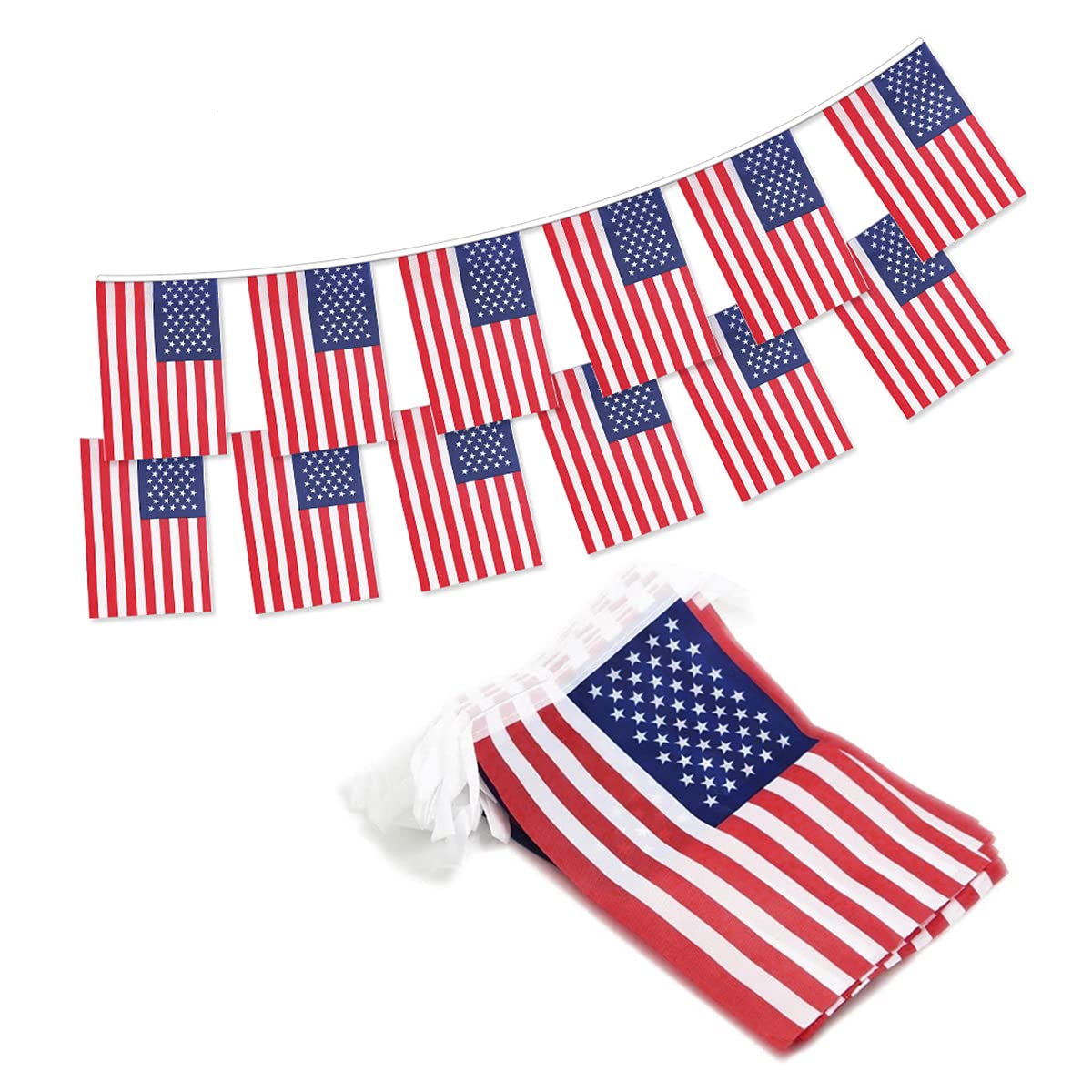 10pack American Hand Flags With Sticks Usa Waving Mini Stick ...