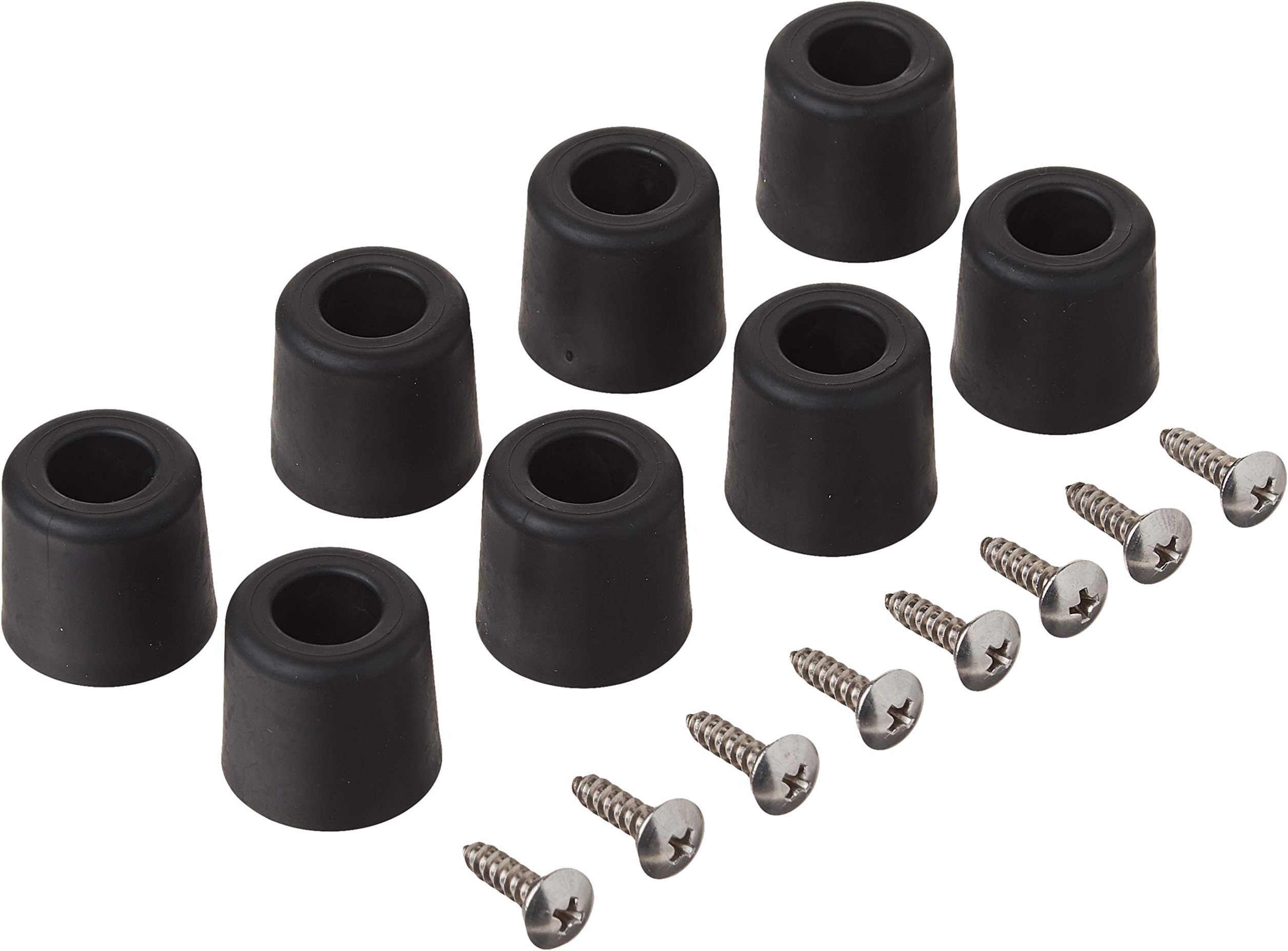 8 Large Extra Tall #2 w/Screws - 1" H X 1.10" W Round Rubber FEET ...