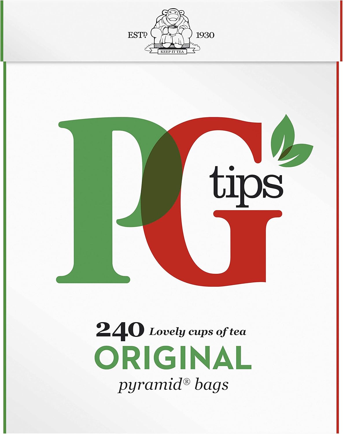 Amazon.co.jp: PG Tips Black Tea, Pyramid Tea Bags, 240-Count Box (Pack ...