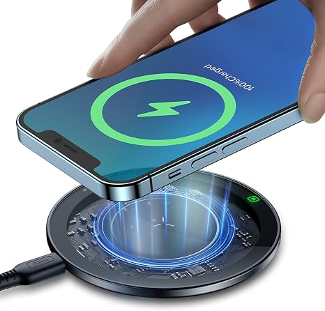 INIU Wireless Charger, 10W Fast Charging Qi-Certified USB C Wireless ...