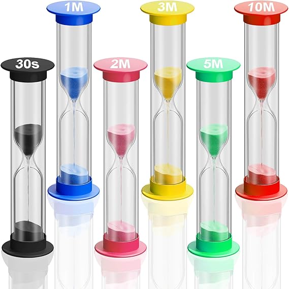 Amazon.com: SuLiao Mini Sand Timer for Kids, 30S/1/2/3/5/10 Minute ...