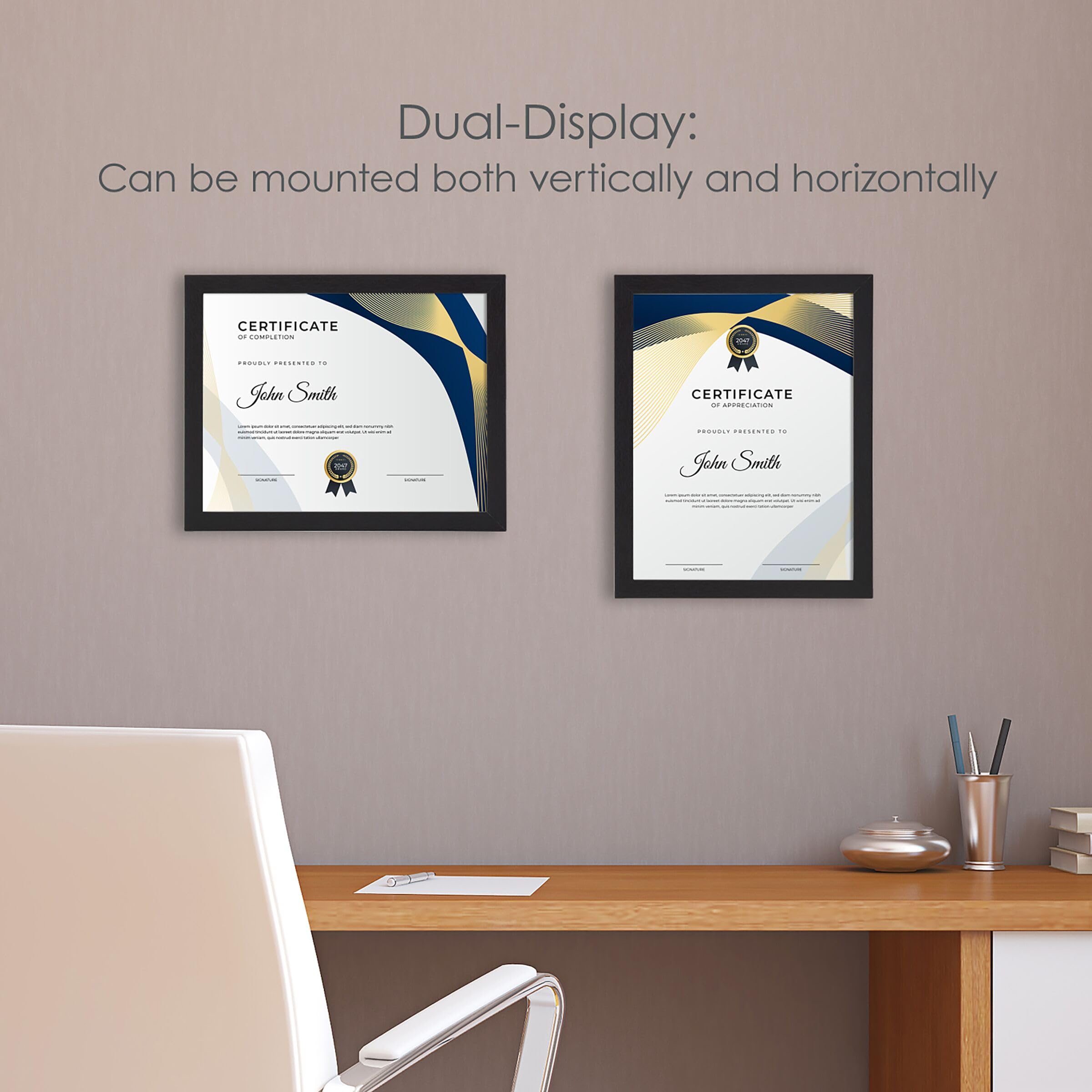 Snapklik.com : Certificate Frame, Each Frame Displays One 85x11 Inch ...