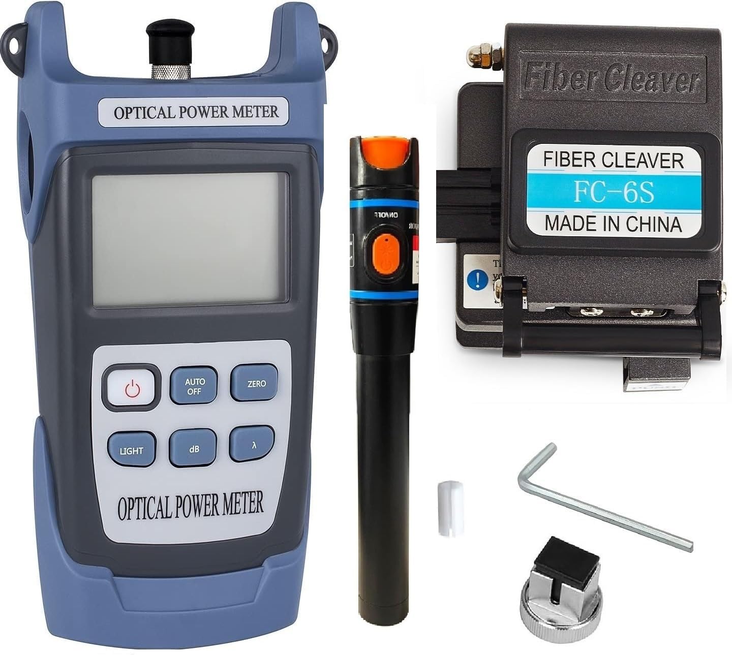 Techtest Optical Power Meter with Laser Light 50dbm~+26dbm Sc/fc/st ...