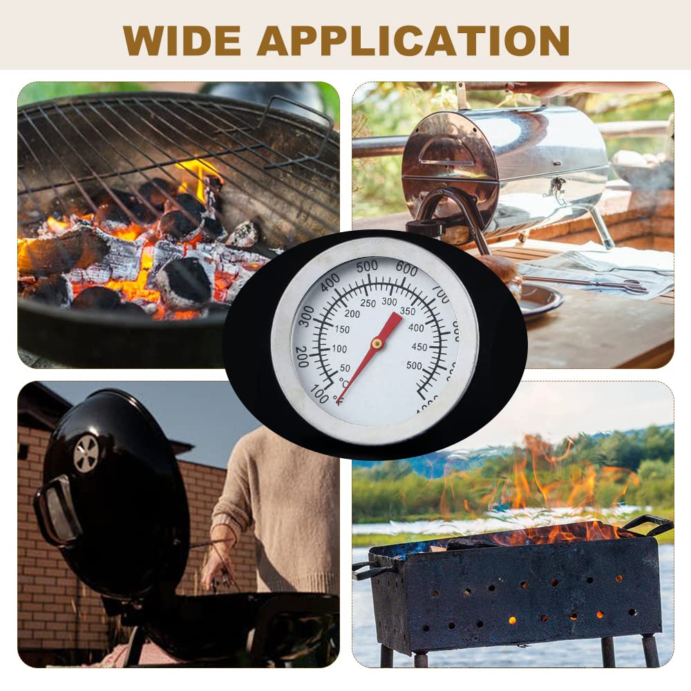 Snapklik.com : 2PCS BBQ Temperature Gauge, 2 Inch 1000 F Thermometer ...