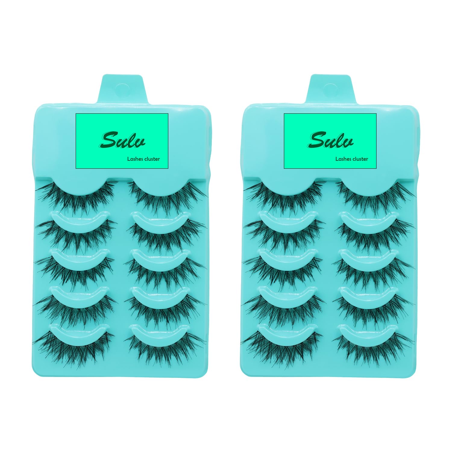 Amazon.com: Sulv Lash 10 Pairs Wispy False Eyelash Lash Extensions Look ...
