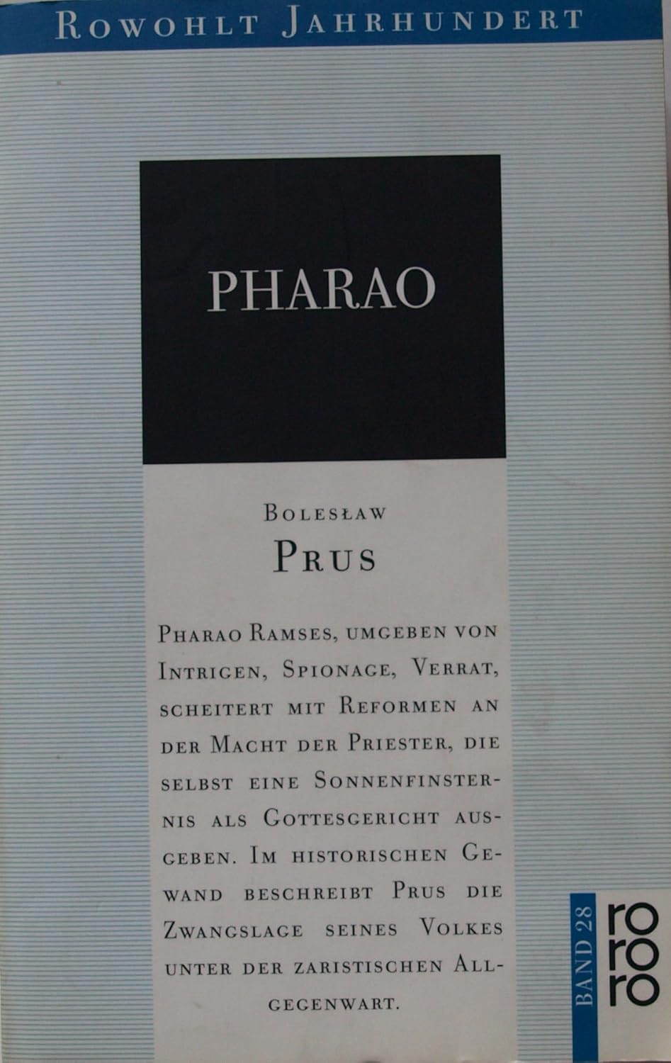 Pharao. Roman : Prus, Boleslaw: Amazon.de: Bücher