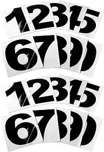 Amazon.com: Black Vinyl Numbers 1.5 Inch 0-9 (2 Sets) - Weatherproof ...