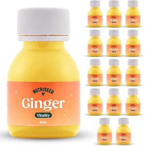 Nutriseed Ginger Shots (14 x 60ml) - 100% Natural Ingredients Freshly ...