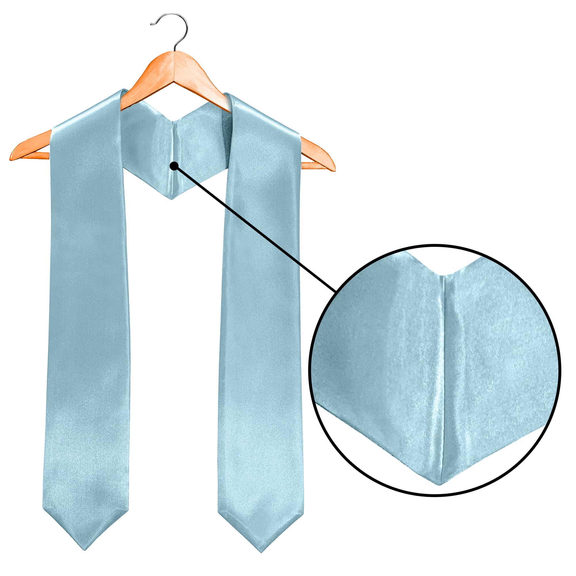 Snapklik.com : Plain Graduation Stole 60” Long Rich In Color ...